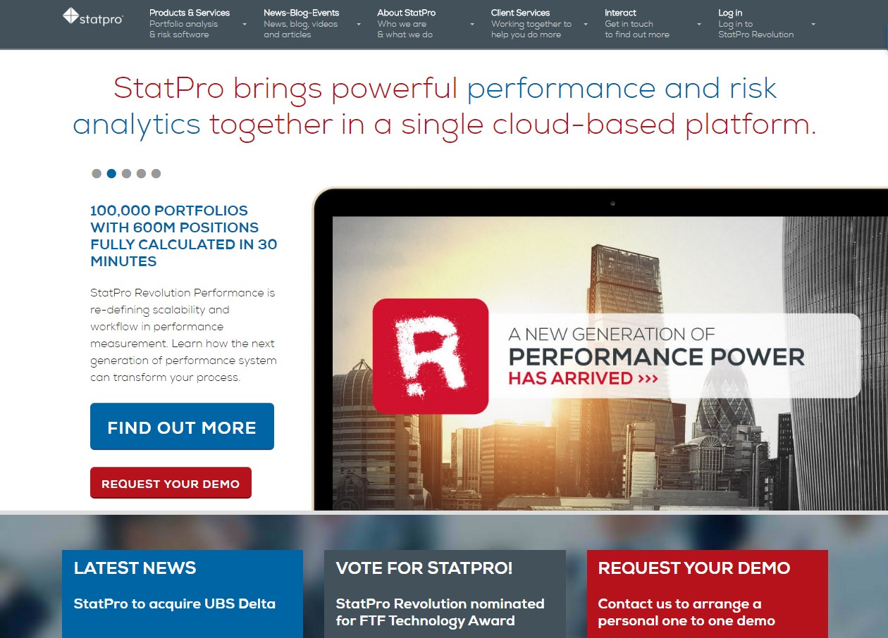 Statpro: StatPro Revolution cloud-based portfolio analysis software