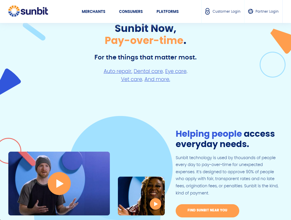 Sunbit: Financial technology for everyday expenses.