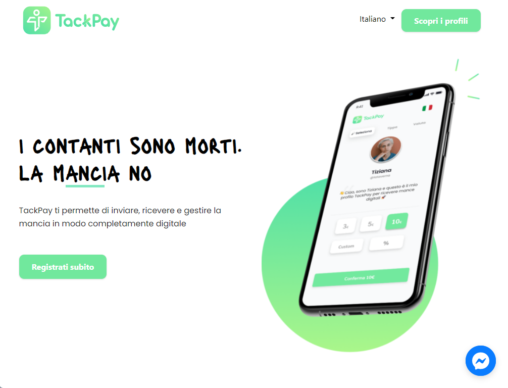 TackPay: i contanti sono morti. La mancia no.