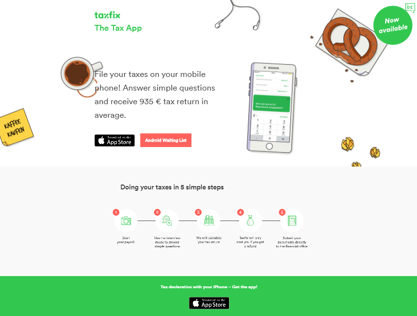 Taxfix: Tax software on your mobile phone