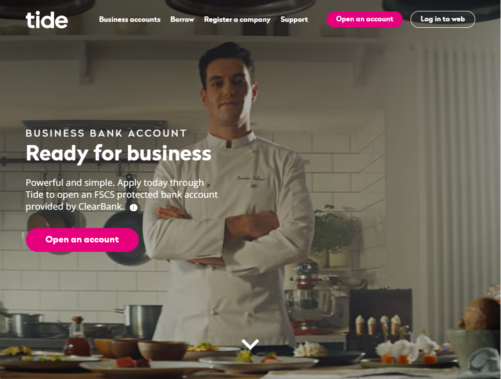 Tide: A smart current account that gives business owners back their time.