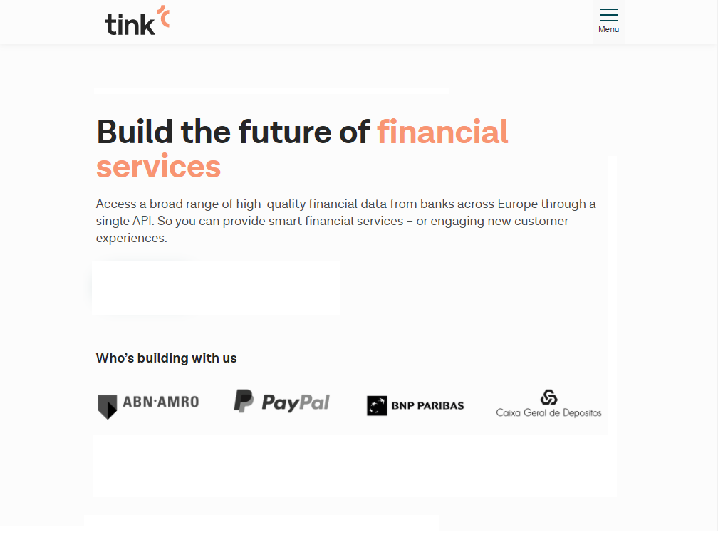 tink: The rails and brains of open banking