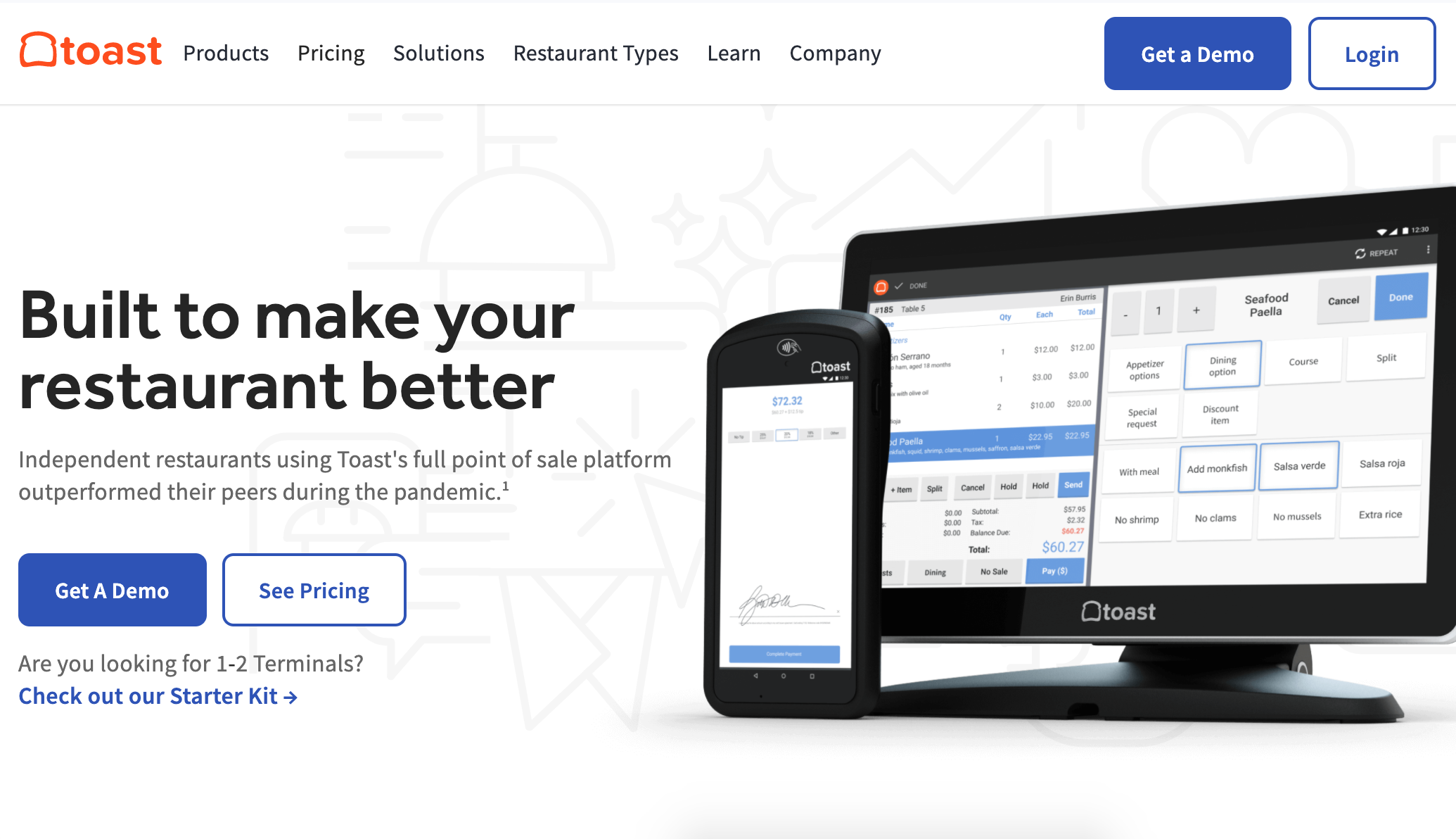 Toast: Built to make restaurants better.