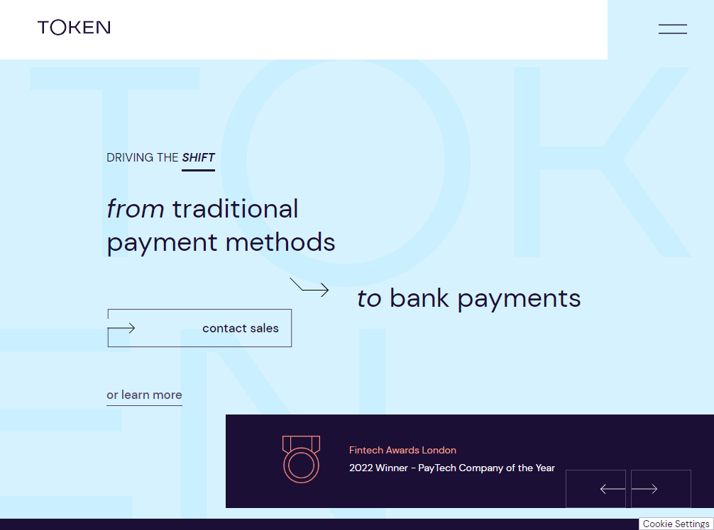 Token: Quick PSD2 compliance and new revenue for banks