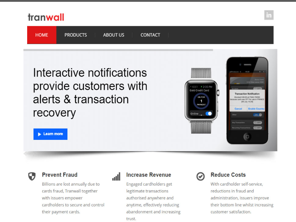 TranWall: Empower customers to enable and secure their cards anytime ...