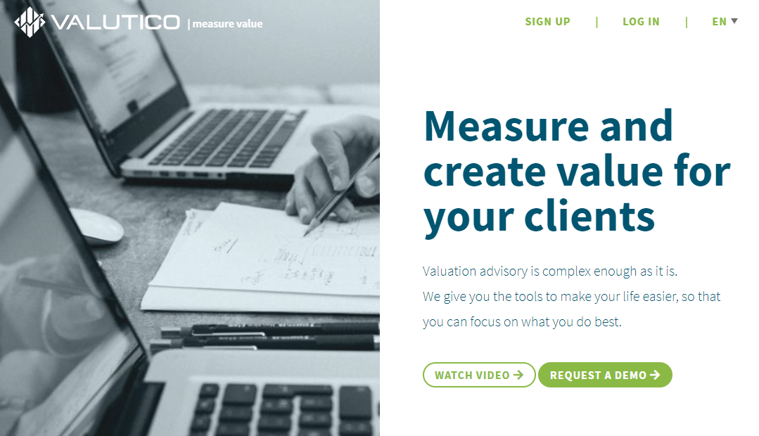 Valutico: Data driven, web based valuation platform.