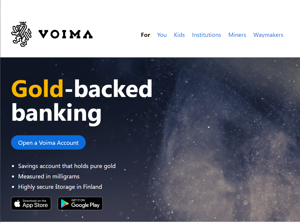 Voima Gold: Voima Account allows you to securely buy, sell, store ...