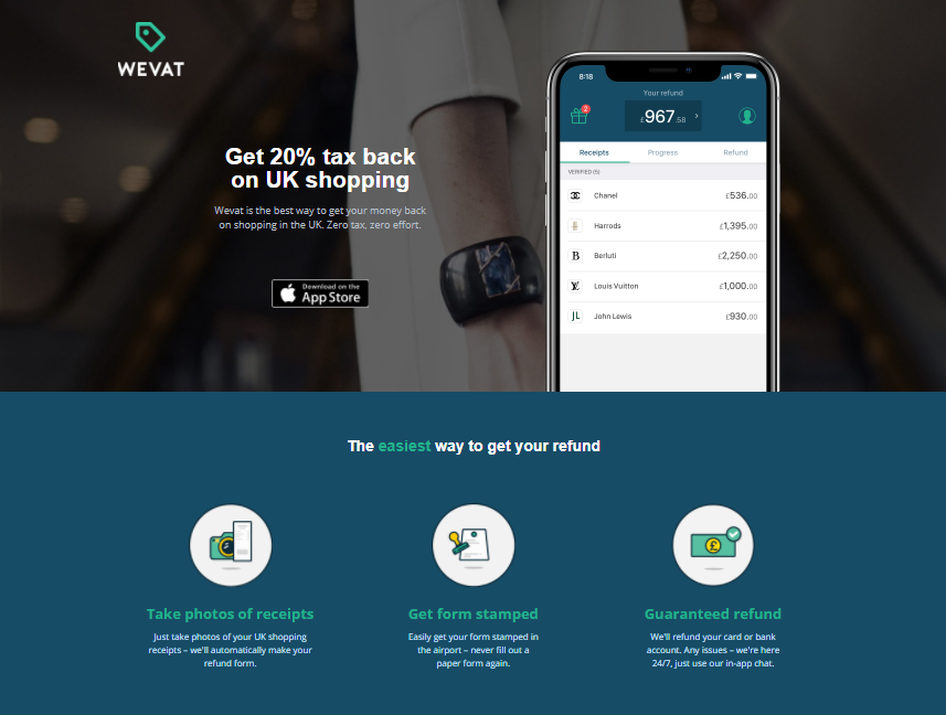 Wevat: Tax refunds on shopping made easy