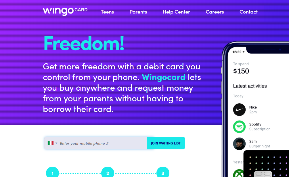 Wingocard: Get more freedom with a debit card you control from your phone