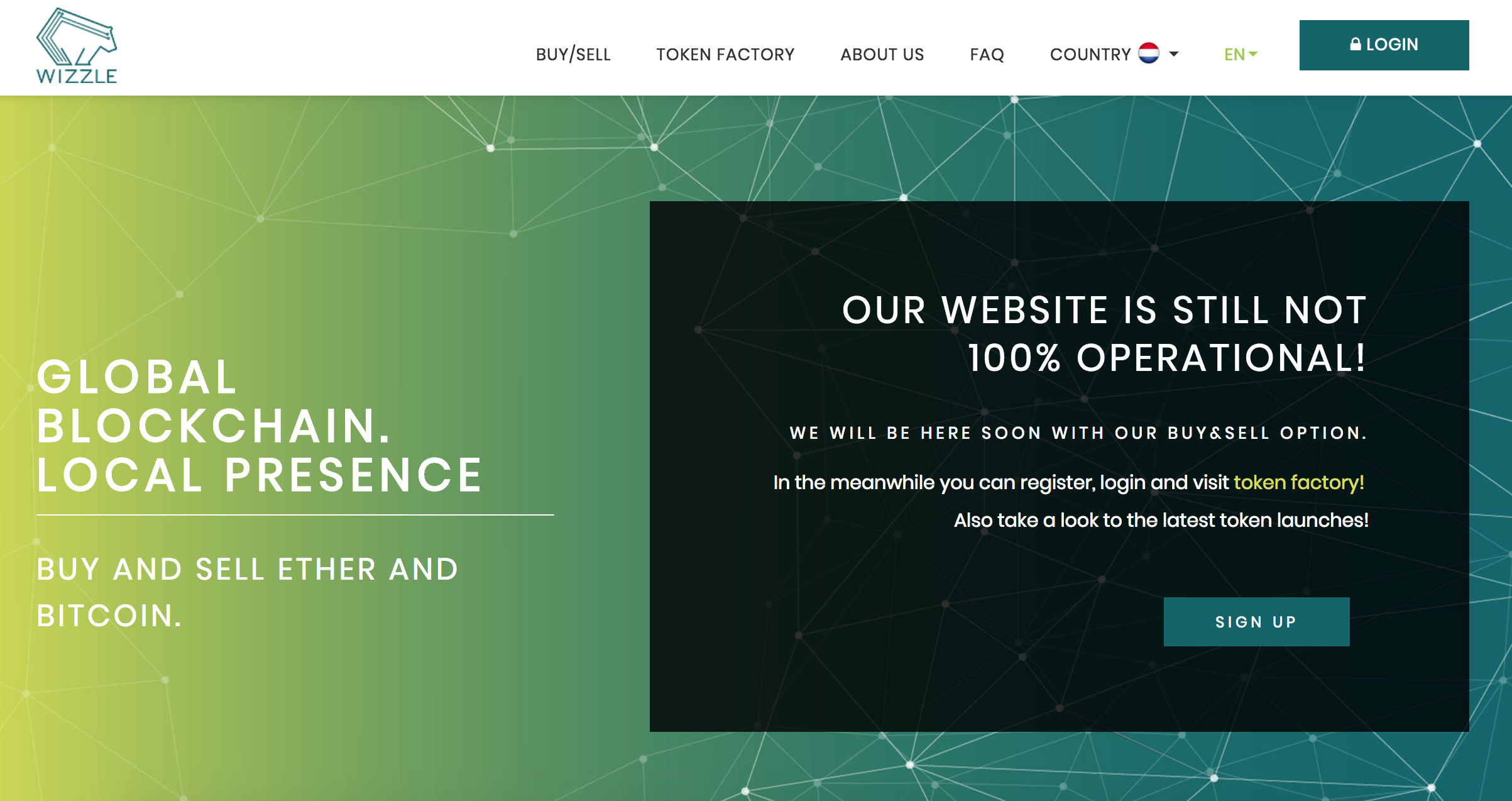 Wizzle: Banking solutions for the blockchaing era.