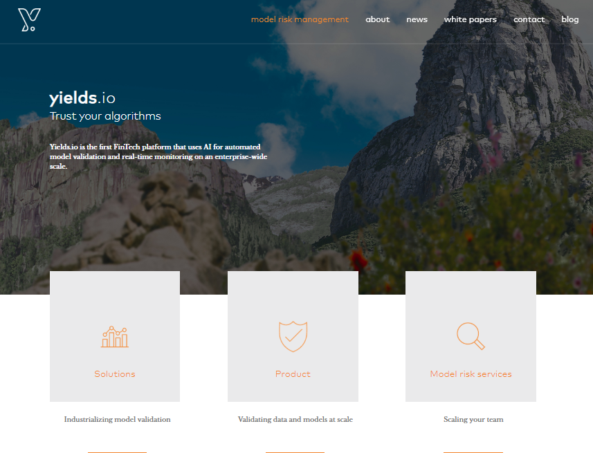 Yields.io: Yields.io is an Offering model validation products and services.