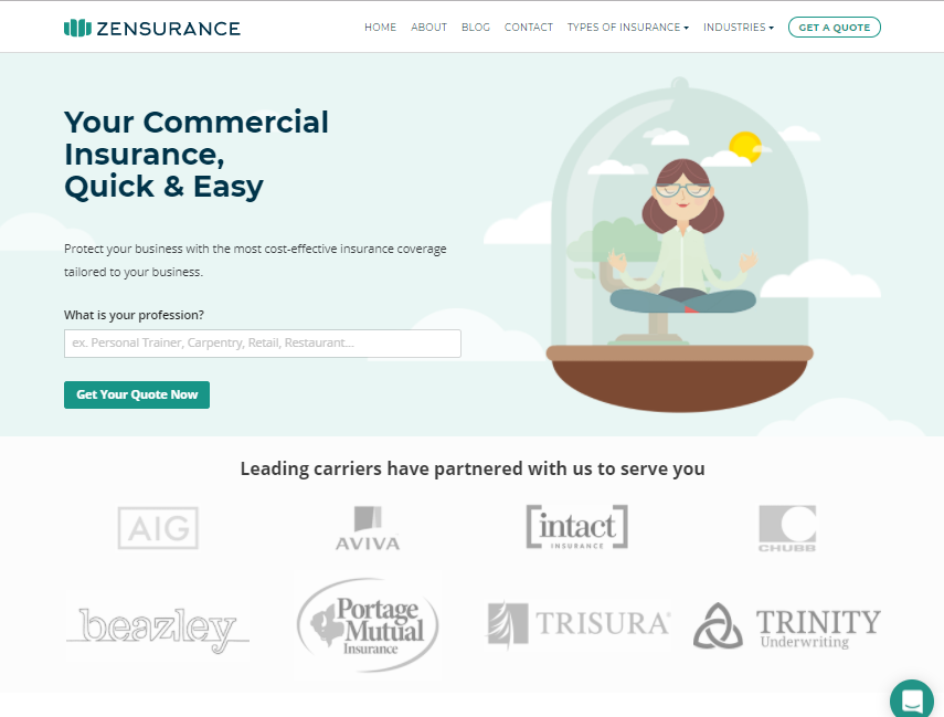 Zensurance: Making commerical insurance simpler